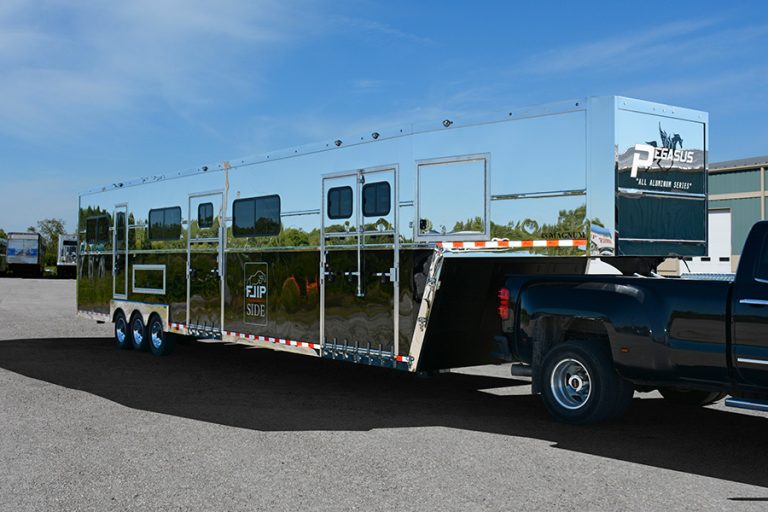 48’ Magnum Horse Trailer for Shane Melski with Flip Side Horses